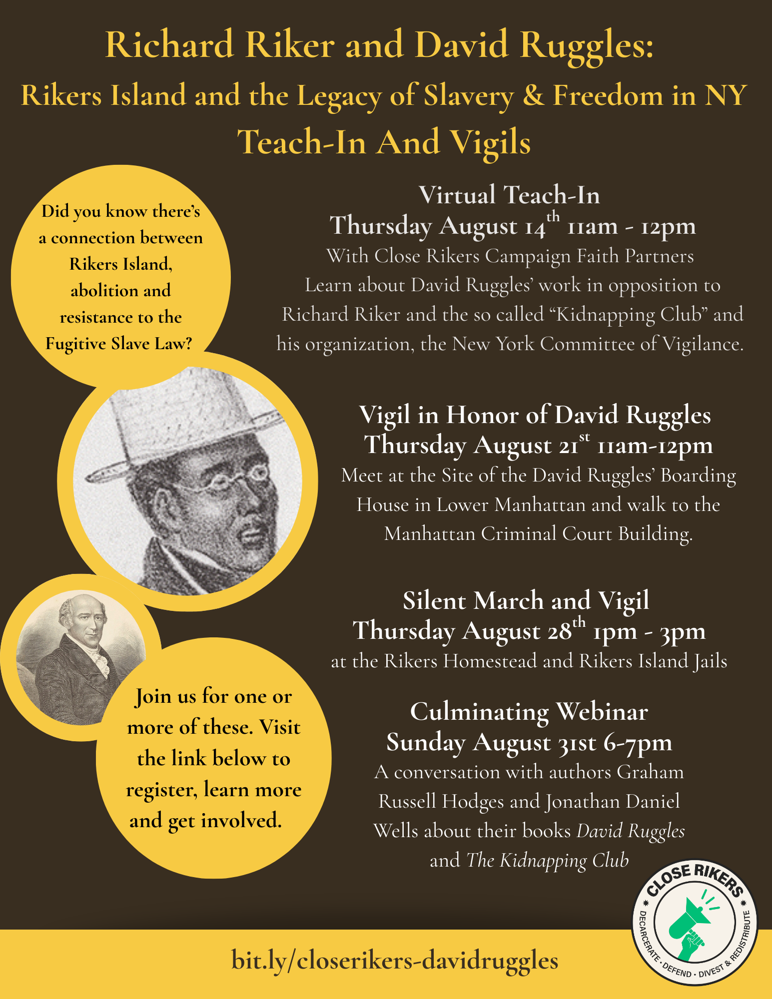 Aug 21: Vigil in Honor of David Ruggles | Freedom Agenda Urban Justice ...